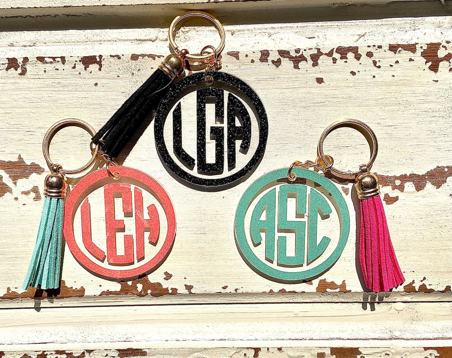 Monogram Keychain Monogram Keychains Monogram Key Chain - Etsy