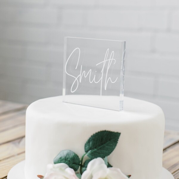 Modern Cake Topper - Etsy