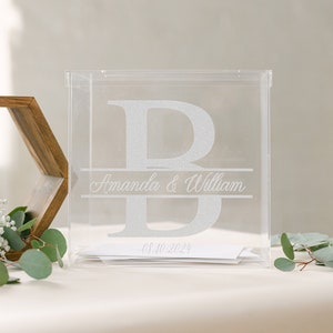Personalized Wedding Card Box Acrylic Card Box Wedding - Etsy