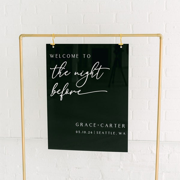 The Night Before Sign - Etsy