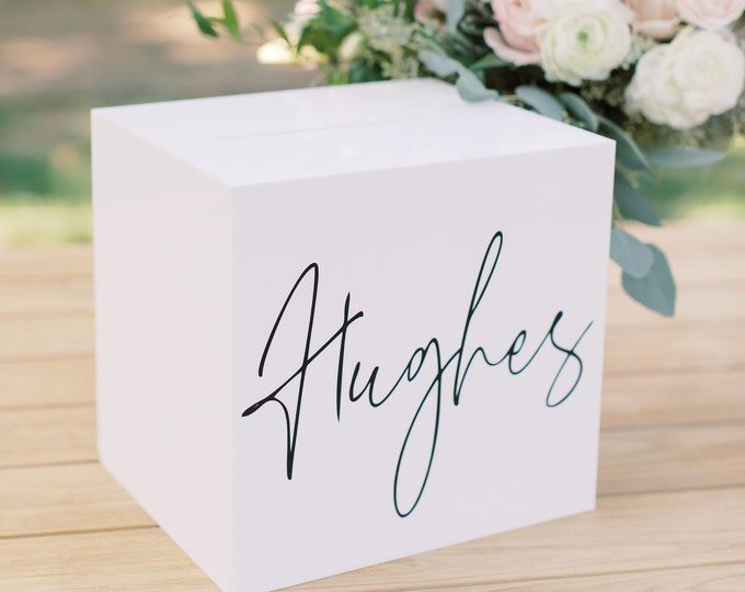 Custom Card Box Vinyl Decal Sticker for Wedding Cards Sign - Etsy Canada