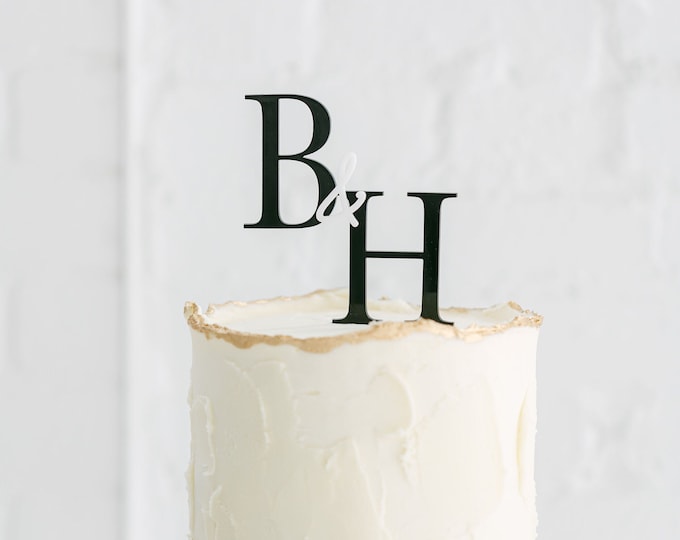 Acrylic Wedding Cake Topper | Personalized Wedding Cake Topper | Script ...