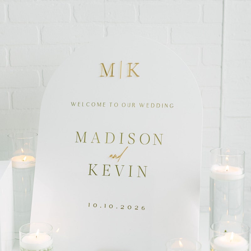 Arched Acrylic Sign - Etsy