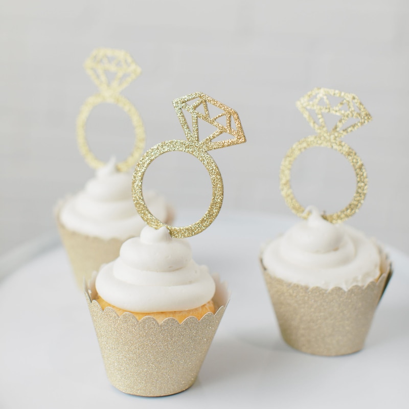 Wedding Cupcake Topper - Etsy