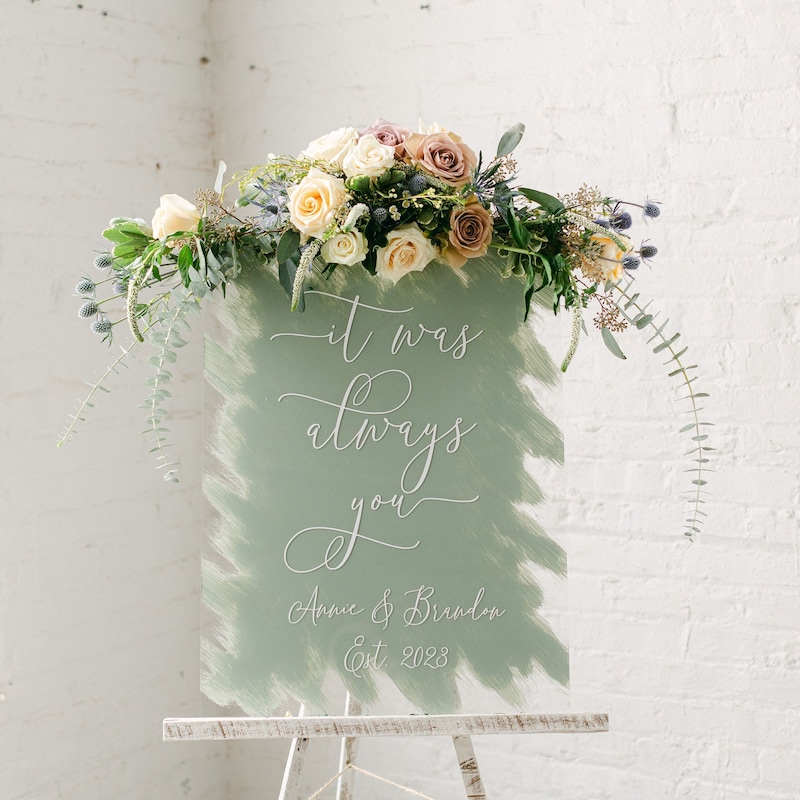 Painted Wedding Sign - Etsy