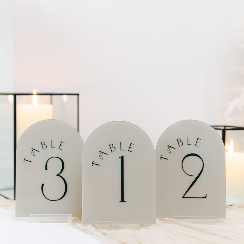 Arch Table Numbers - Etsy