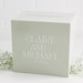 Acrylic Card Box With Lock + Key | Personalized Raised Text Card Box ...