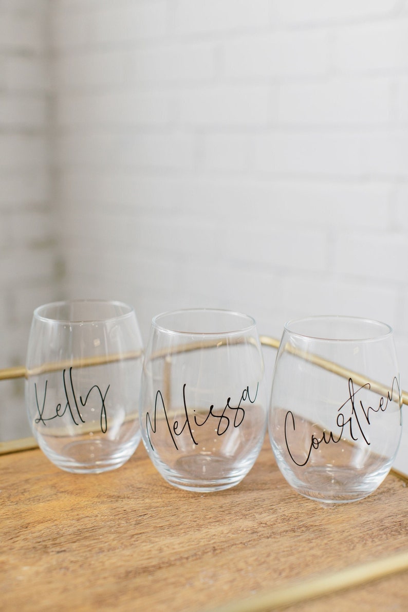 Personalized Stemless Wine Glass Stemless Wine Glasses - Etsy