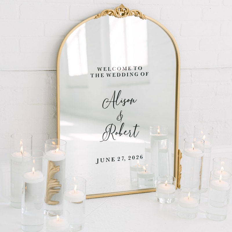 Mirror Welcome Sign - Etsy