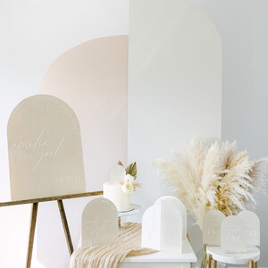 Cards and Gifts Sign With Raised Text | Small Arched Acrylic Sign ...