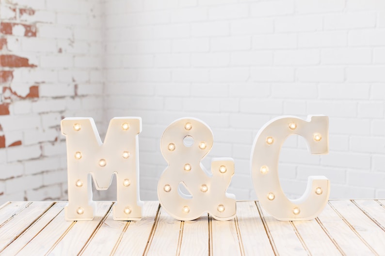 Wedding Marquee Lights Light up Names Wedding Lights Decor - Etsy