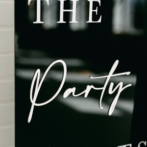 Black and White Welcome Signs With Raised Text | Extra Large Stacked ...