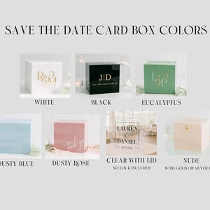 Acrylic Card Box With Lock + Key | Personalized Raised Text Card Box ...