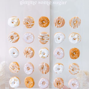 Custom Acrylic Donut Wall With Raised Text | Wedding Donut Bar | Donut ...