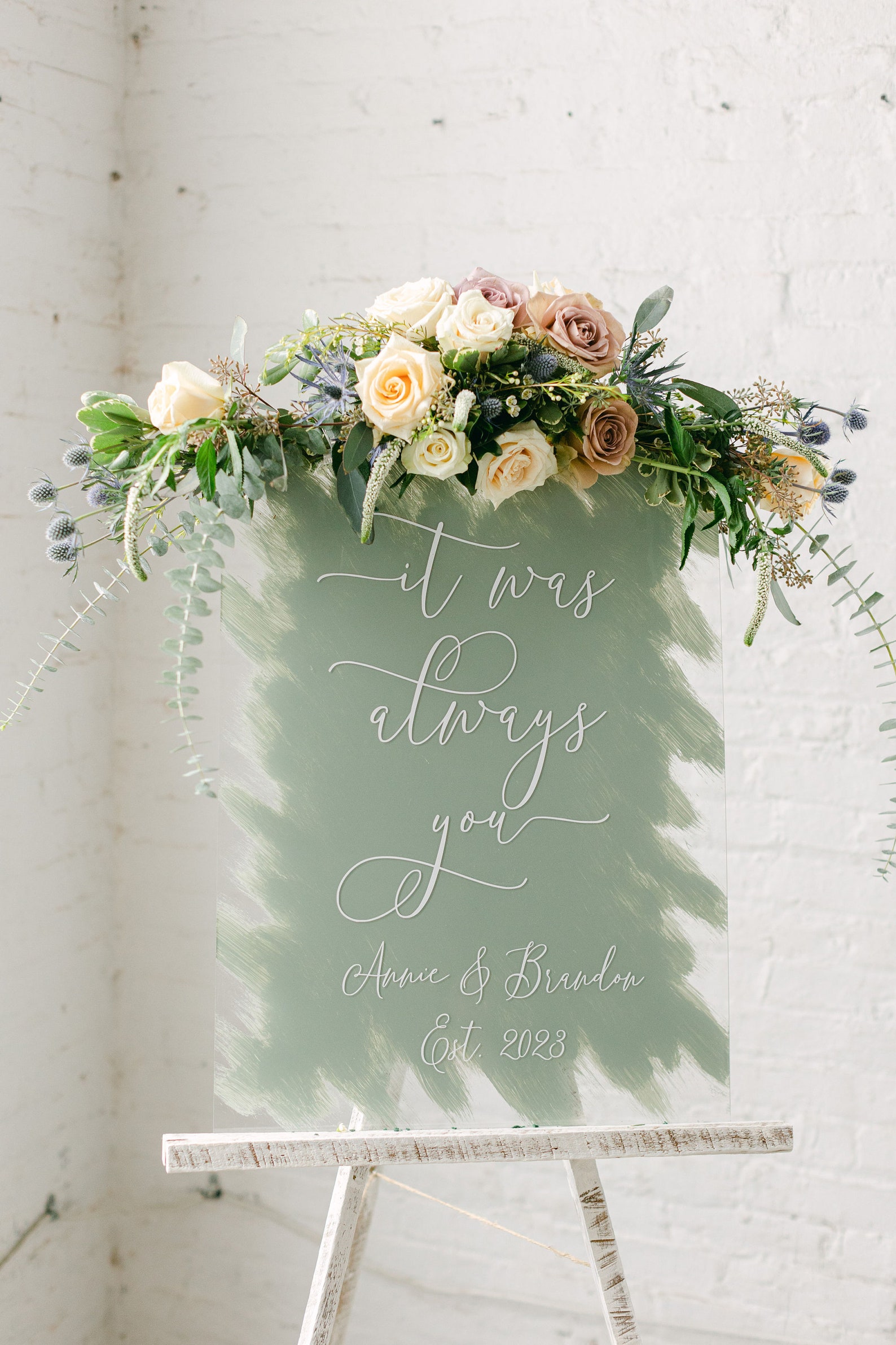 Painted Welcome Sign With Raised Text | Large Acrylic Sign | Custom ...