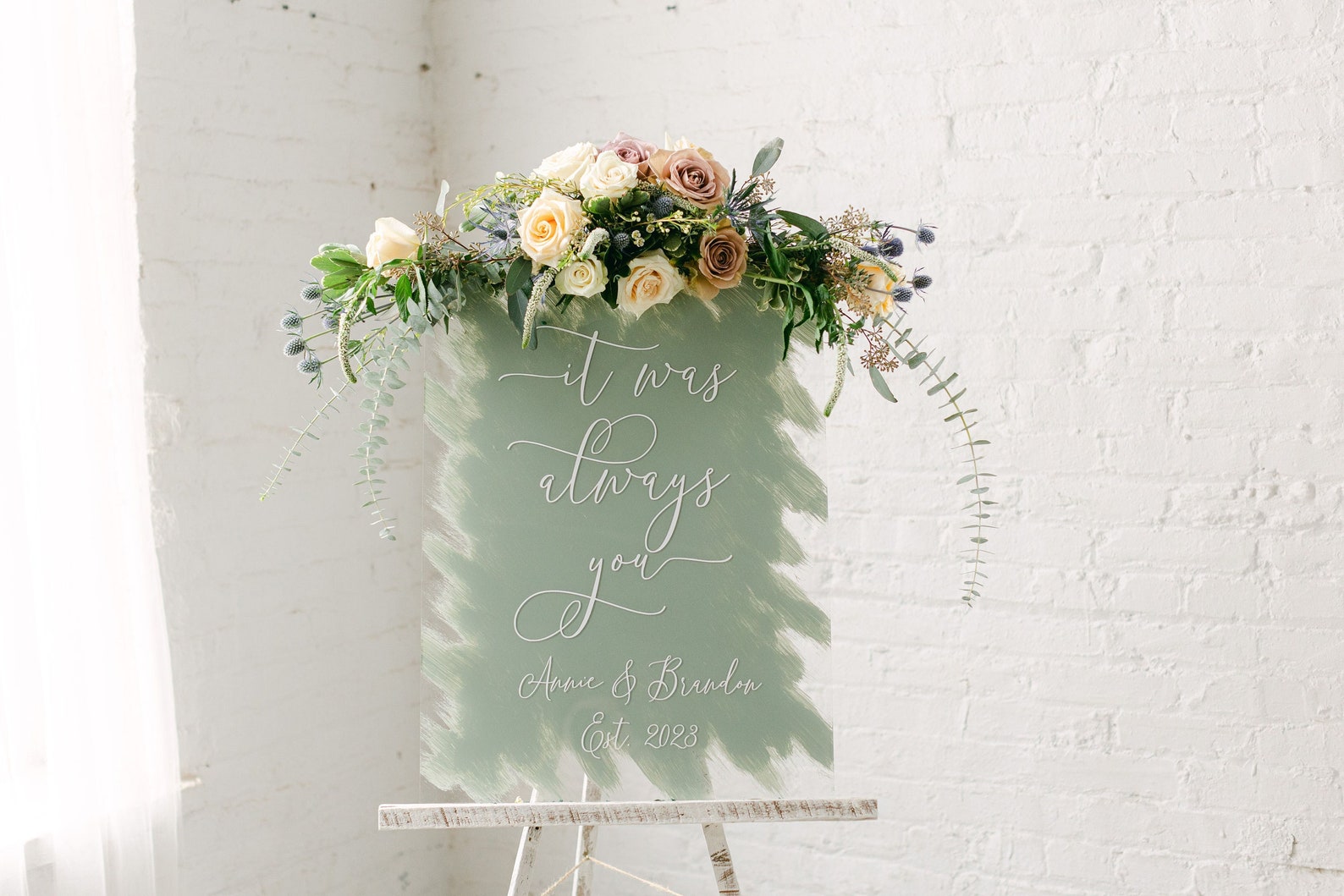 Painted Welcome Sign With Raised Text | Large Acrylic Sign | Custom ...