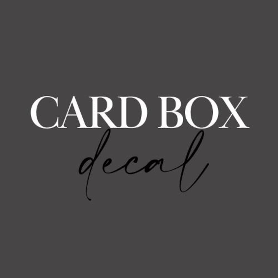 Card Box Decal | Wedding Card Box Decal | Decal for Card Box | Wedding ...