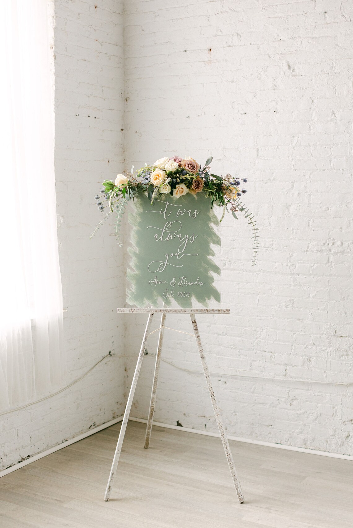 Painted Welcome Sign With Raised Text | Large Acrylic Sign | Custom ...