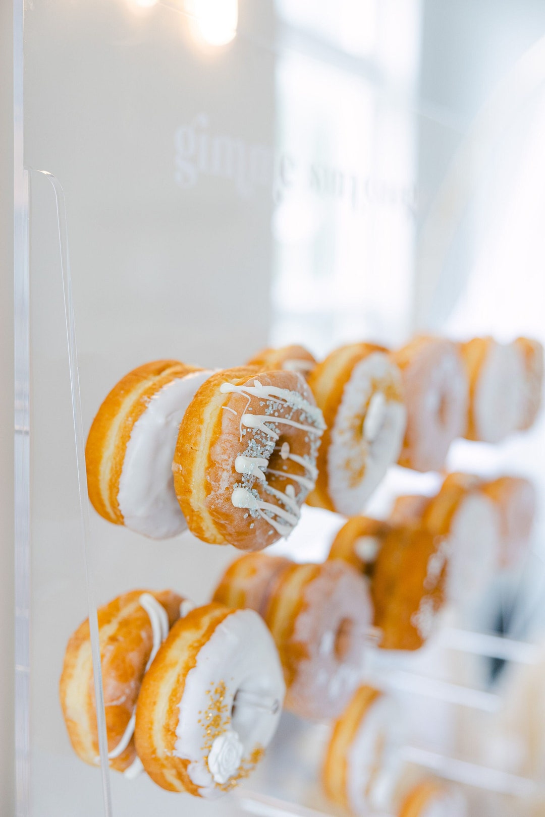 Custom Acrylic Donut Wall With Raised Text | Wedding Donut Bar | Donut ...