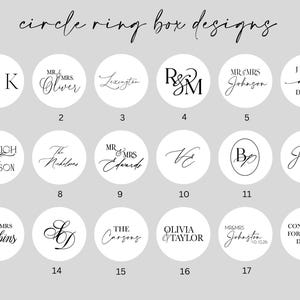 Circle Velvet Ring Box | Custom Wedding Ring Box | Engagement Ring Box ...