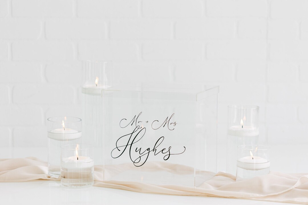 Personalized Wedding Card Box Personalized Raised Text Card Box 3D Pop ...