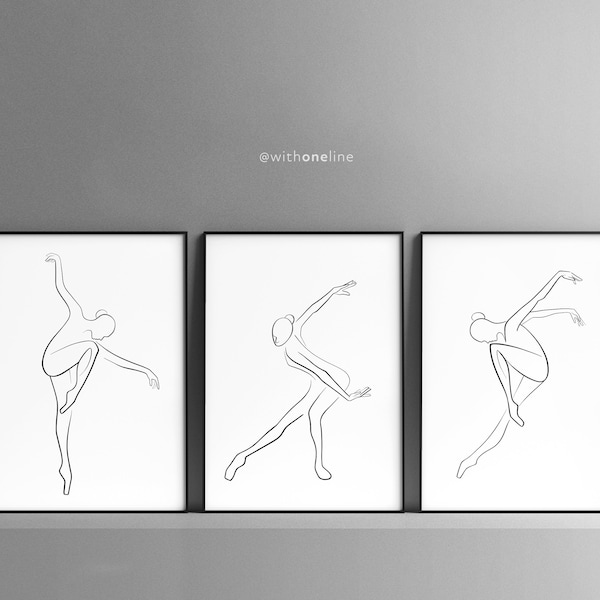 Dancing Line Art - Etsy