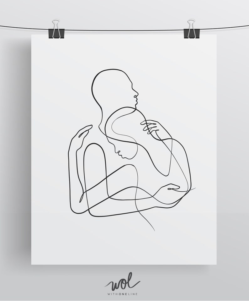 Printable Minimal Line Art Minimal One Line Drawing Minimal - Etsy