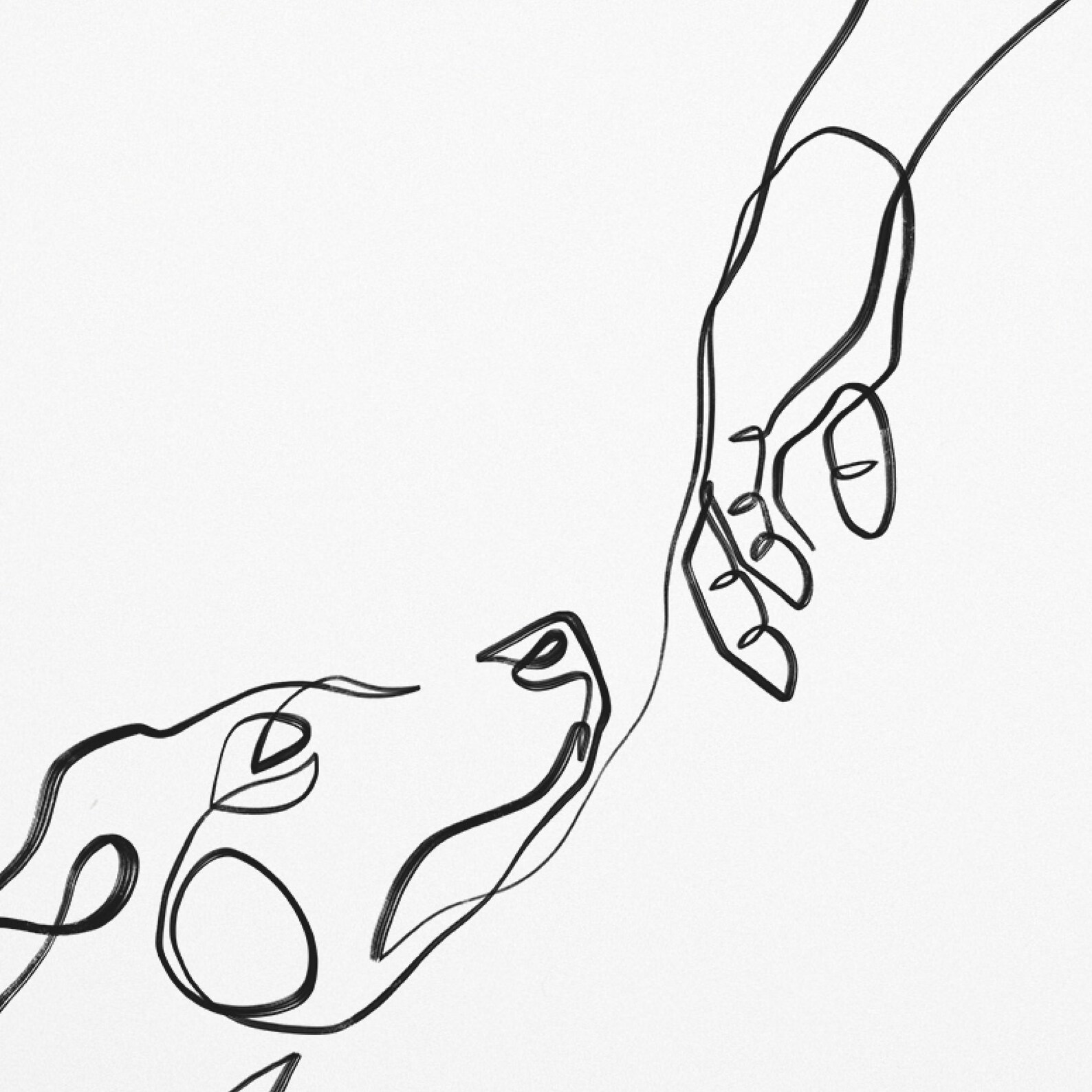 Rescue Dog Art Print One Line Dog Drawing Adopt Don't - Etsy