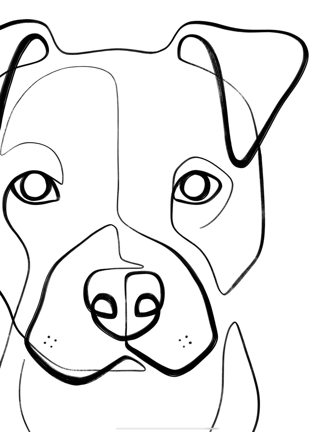 How To Draw A Pitbull Face For Kids