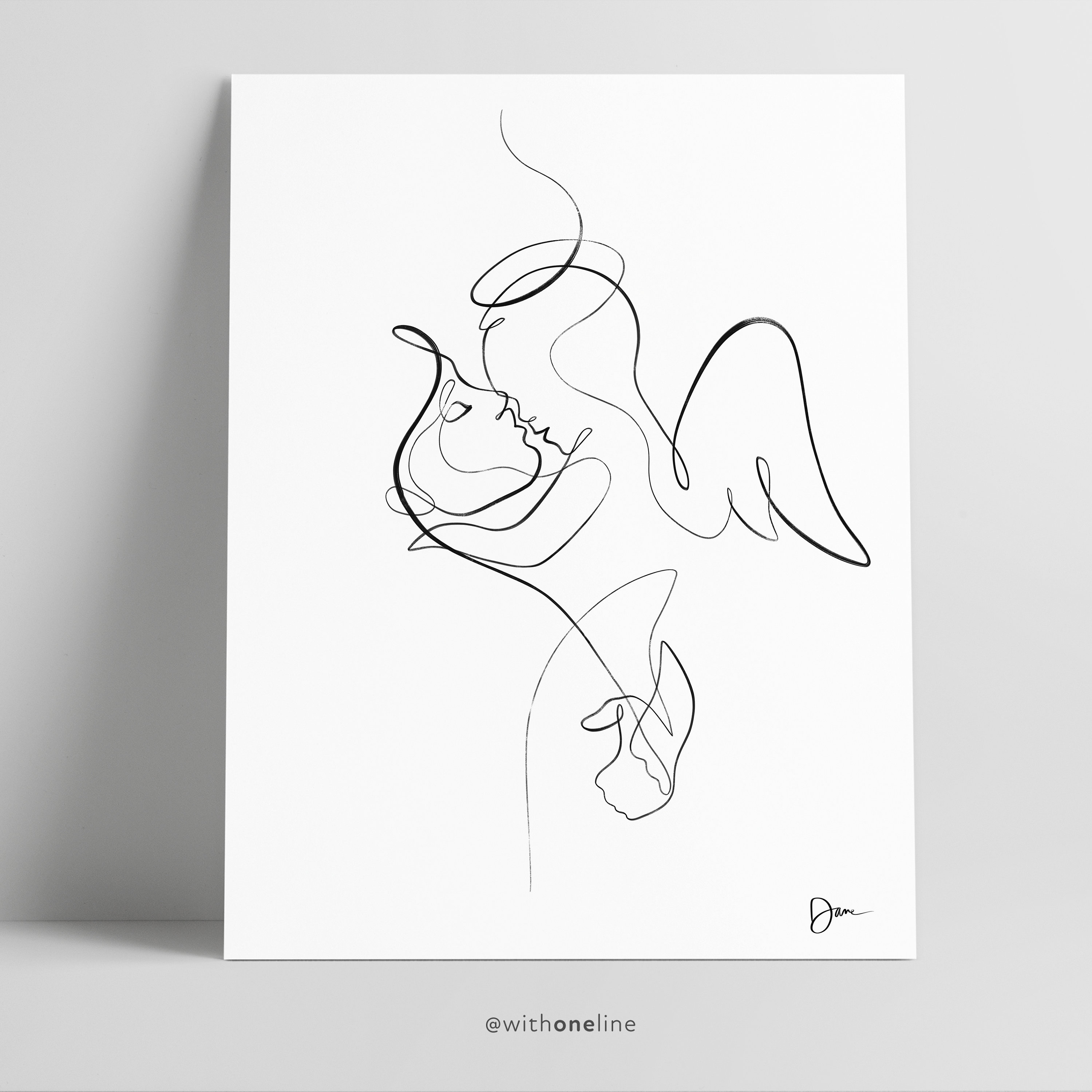 Loss of Baby Son Sympathy Gift Infant Loss Line Art Print - Etsy