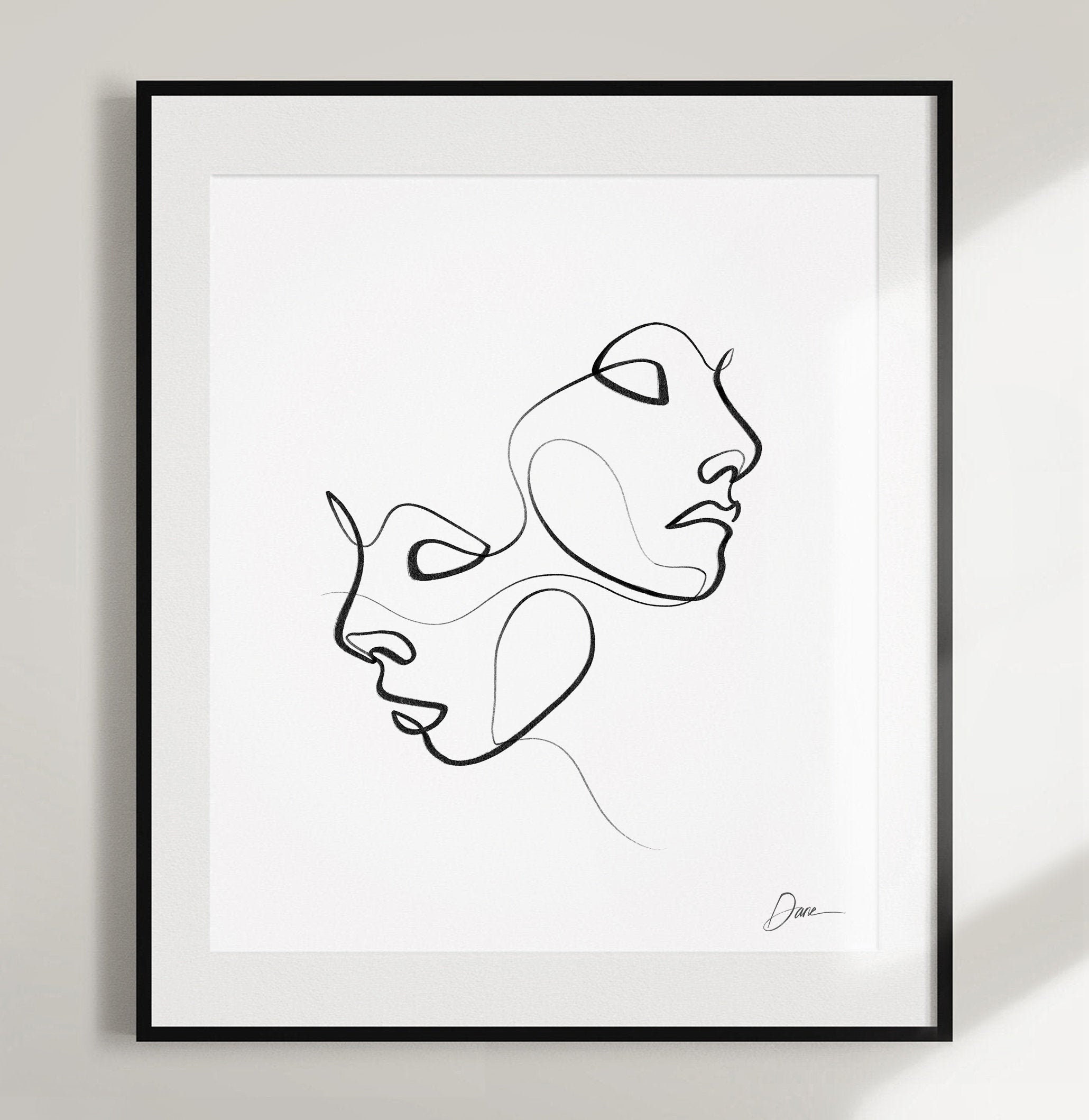 Two Face Drawing Easy