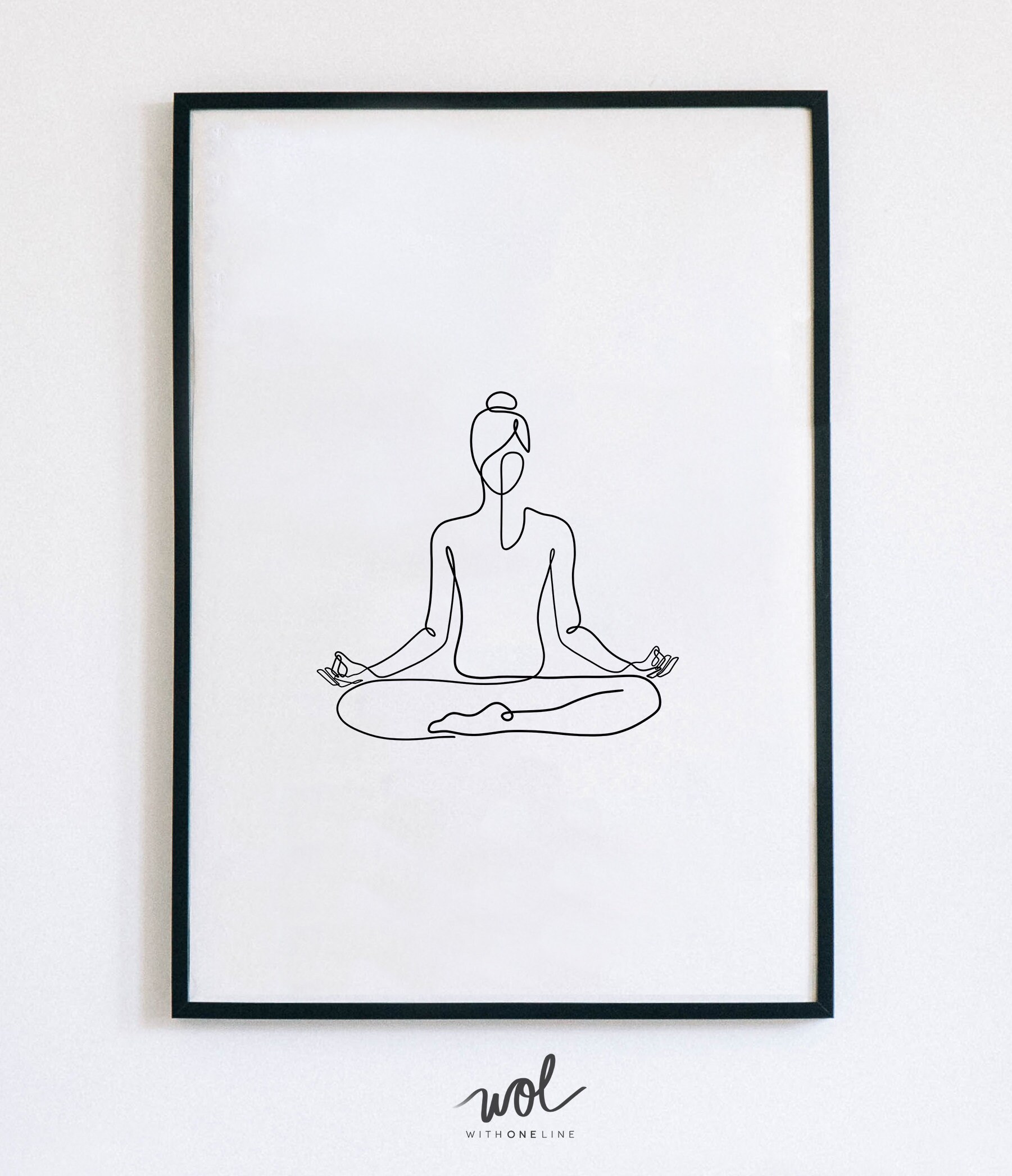 Yoga Print Printable Line Art Yoga Abstract Art Yoga Gift - Etsy Canada