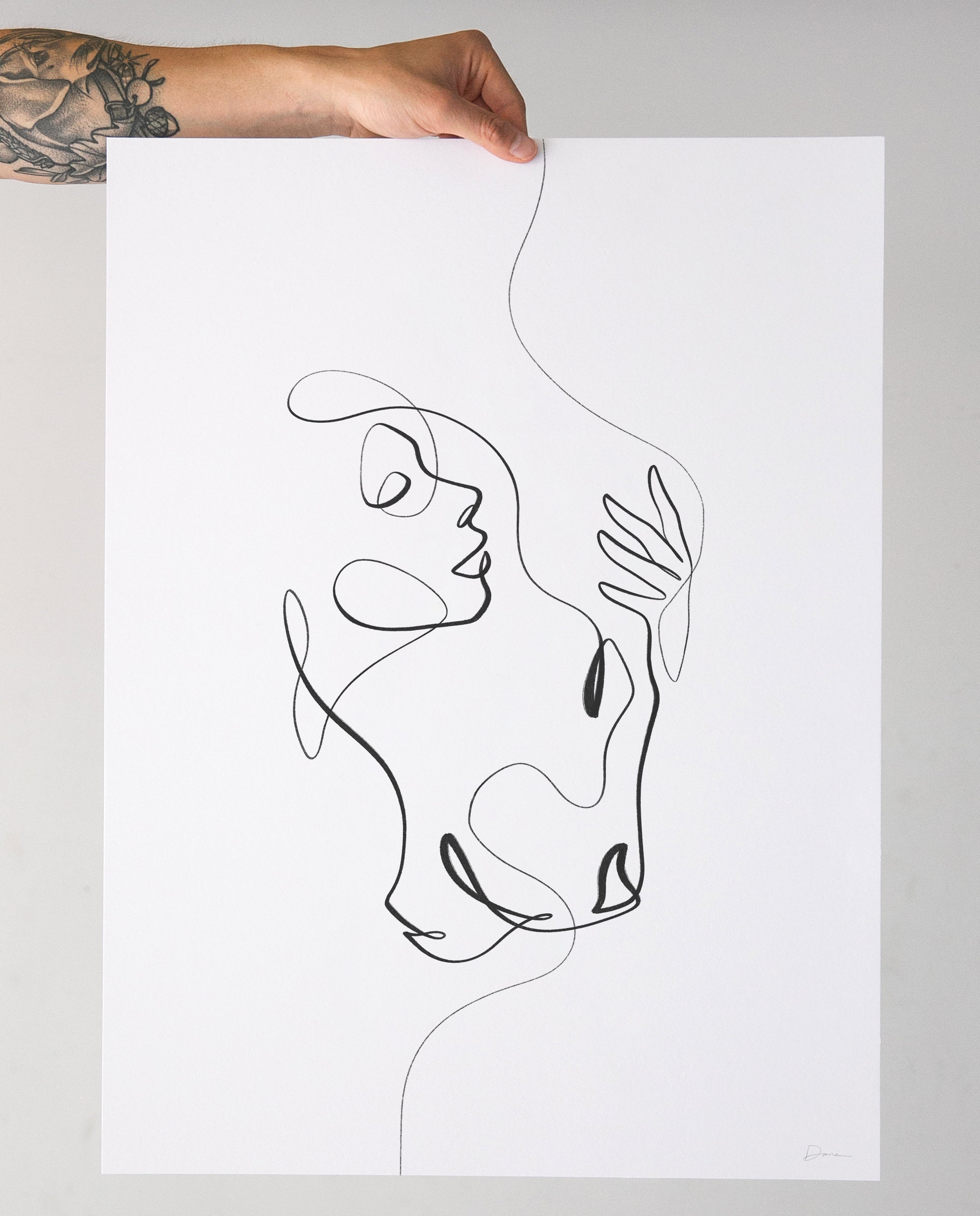 SPIRIT CALLING Lioness Art Print Lioness Line Drawing - Etsy