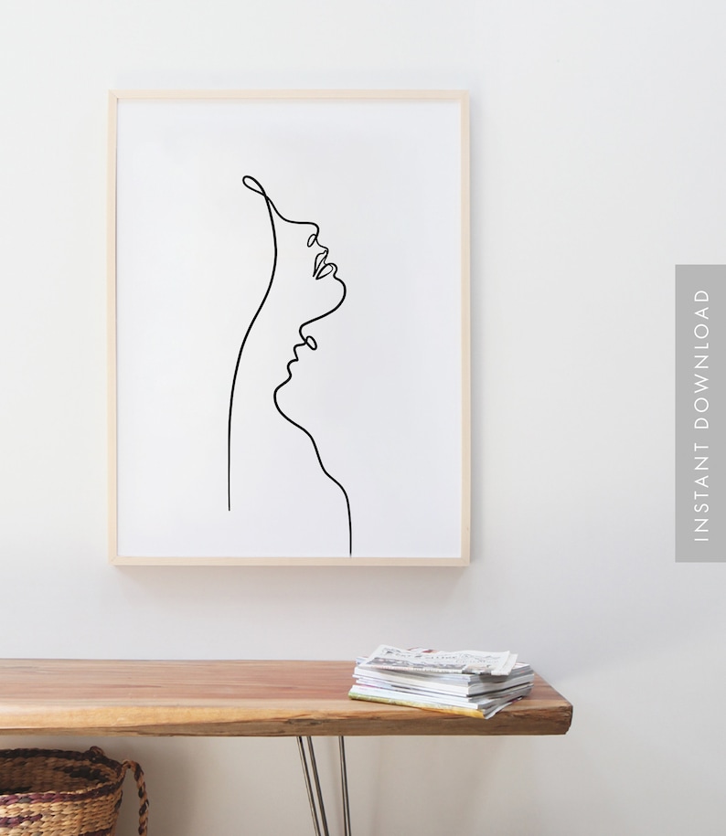 Printable Line Art Erotic Art One Line Drawing Abstract - Etsy Hong Kong