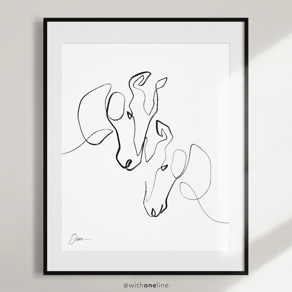 Abstract Horse - Etsy