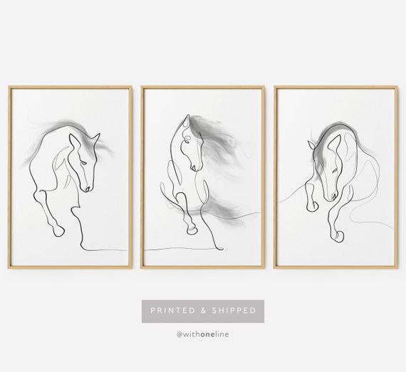Abstract Horse Outline