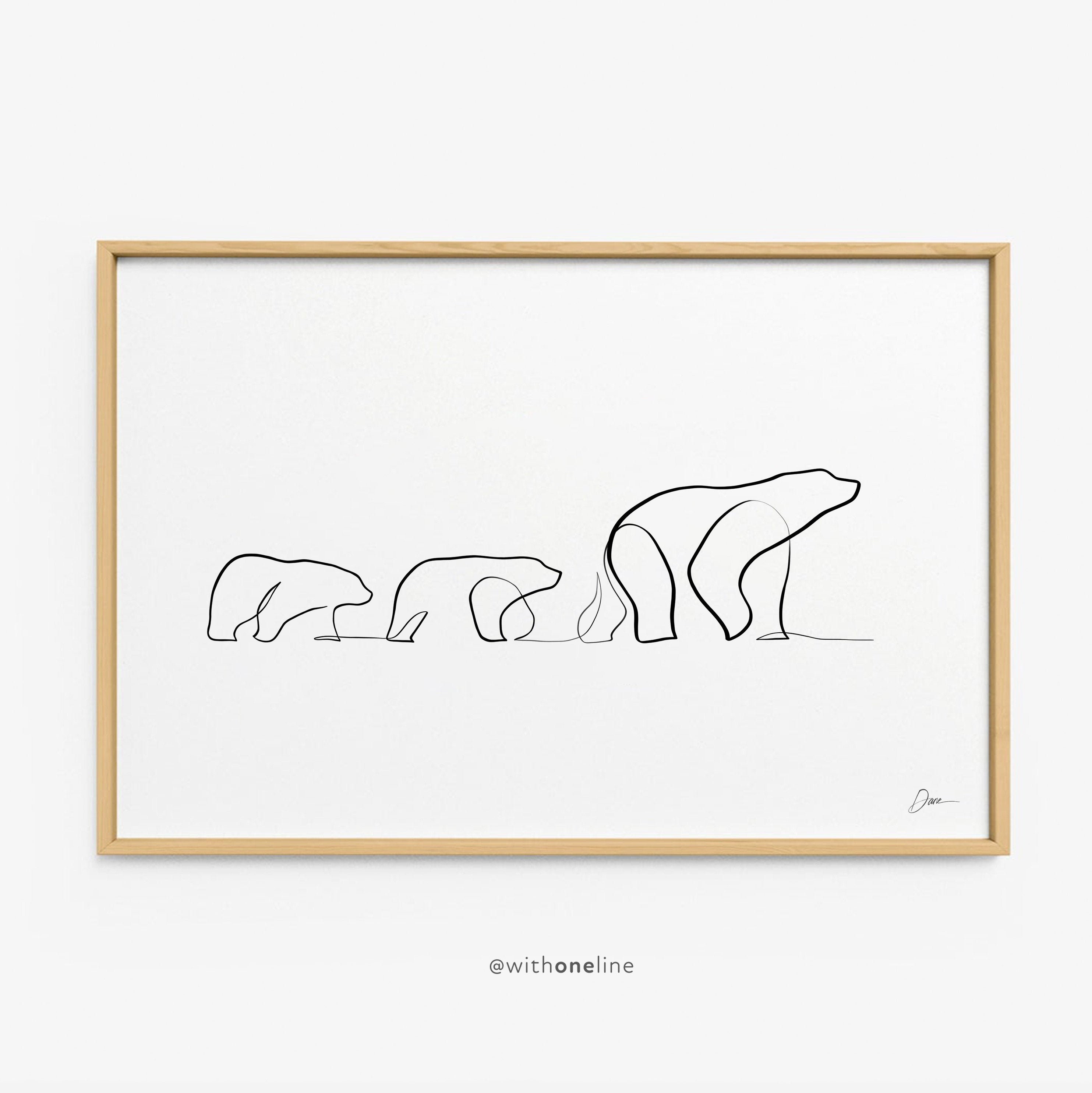 Printable Minimal Art Downloadable Animal Line Art - Etsy