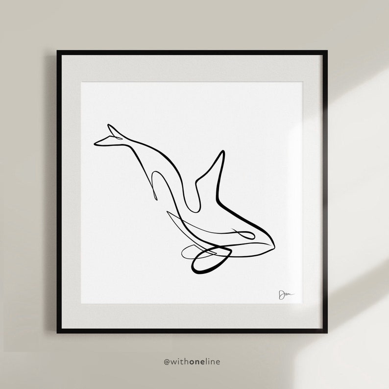 Orca Art Print Killer Whale Art Whale Art Print Sea Life | Etsy