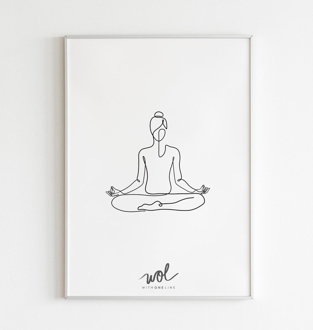 Yoga Print, Printable Line Art, Yoga Abstract Art, Yoga Gift Ideas ...