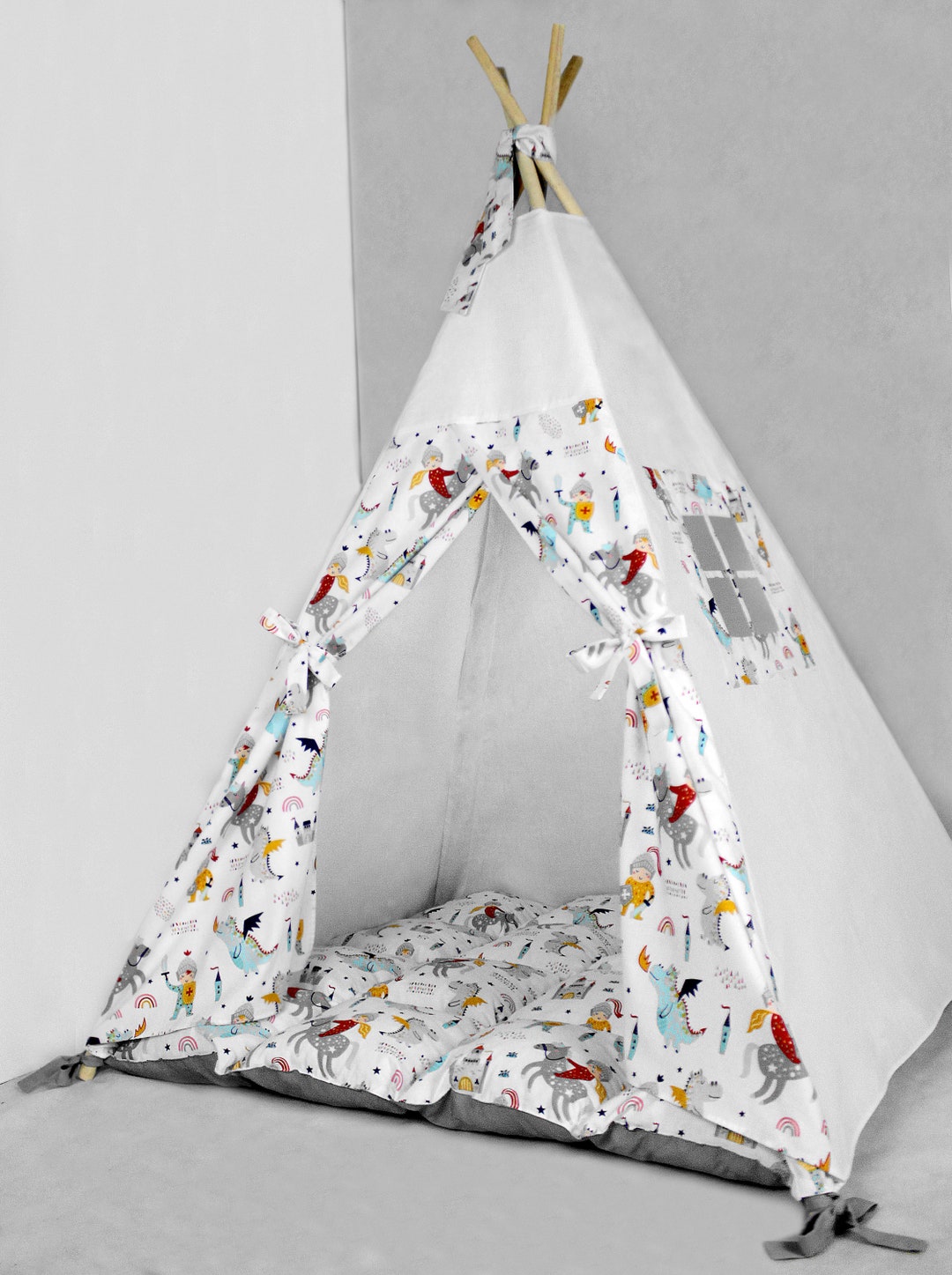 Teepee for Kids Customized From Cotton Prince and Dragon, Teepee Tent ...
