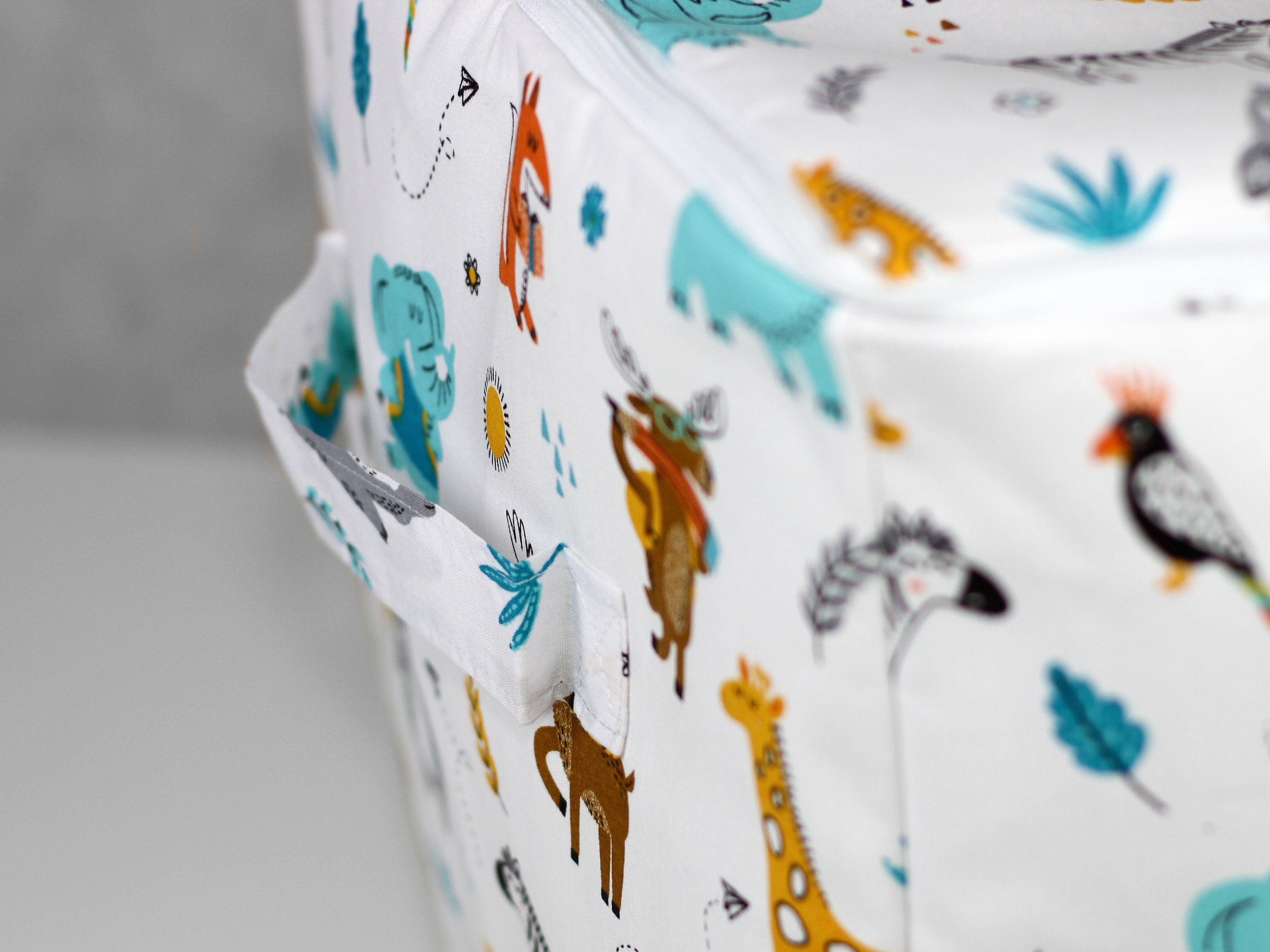 Toy Hamper Animals Nursery Toy Bin Toy Basket Nursery - Etsy
