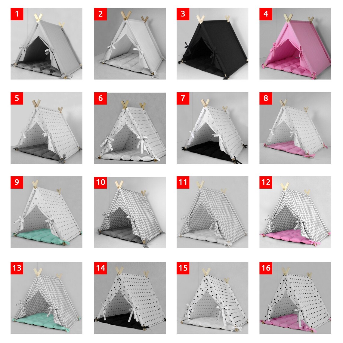 Pet House Solid Gray Dog Bed Cat Bed Pet Bed Dog Teepee - Etsy