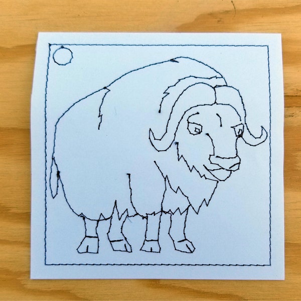 Embroidered Coloring Page - Etsy