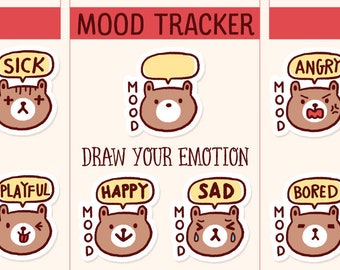 Mood stickers | Etsy