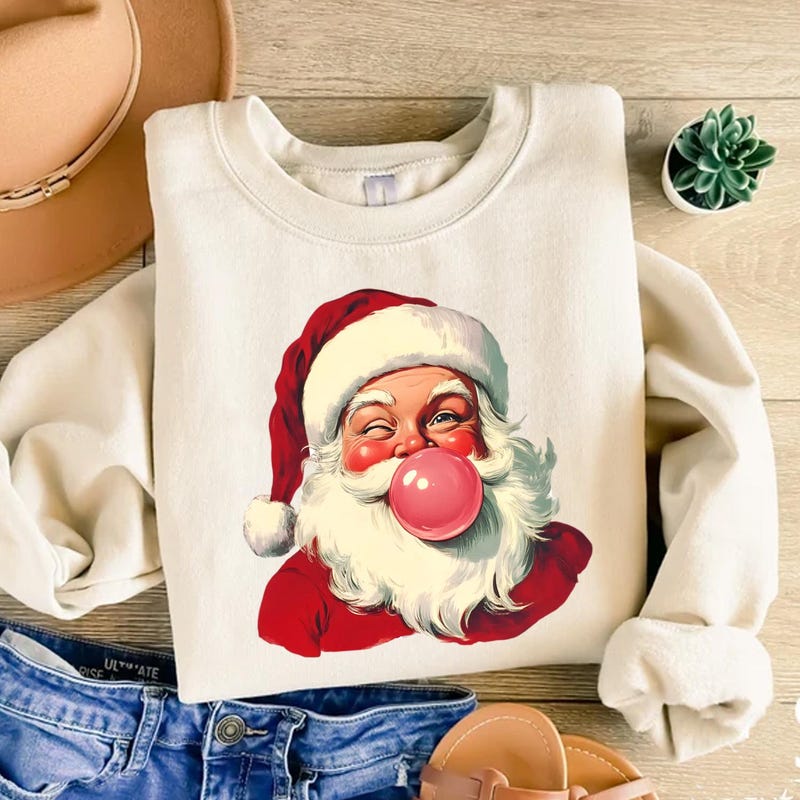 Preppy Santa Png - Etsy