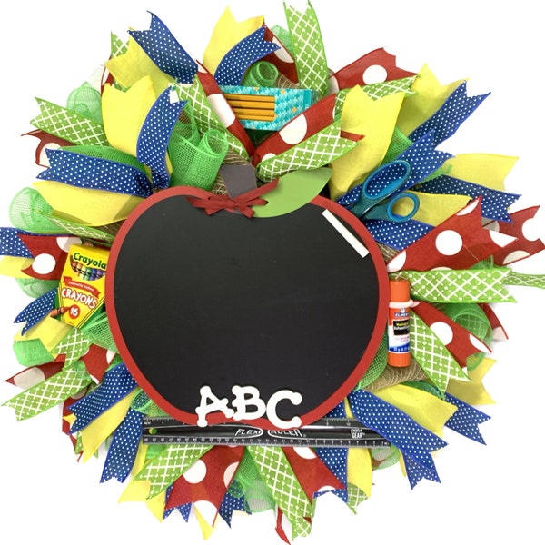Teacher Door Wreath - Etsy