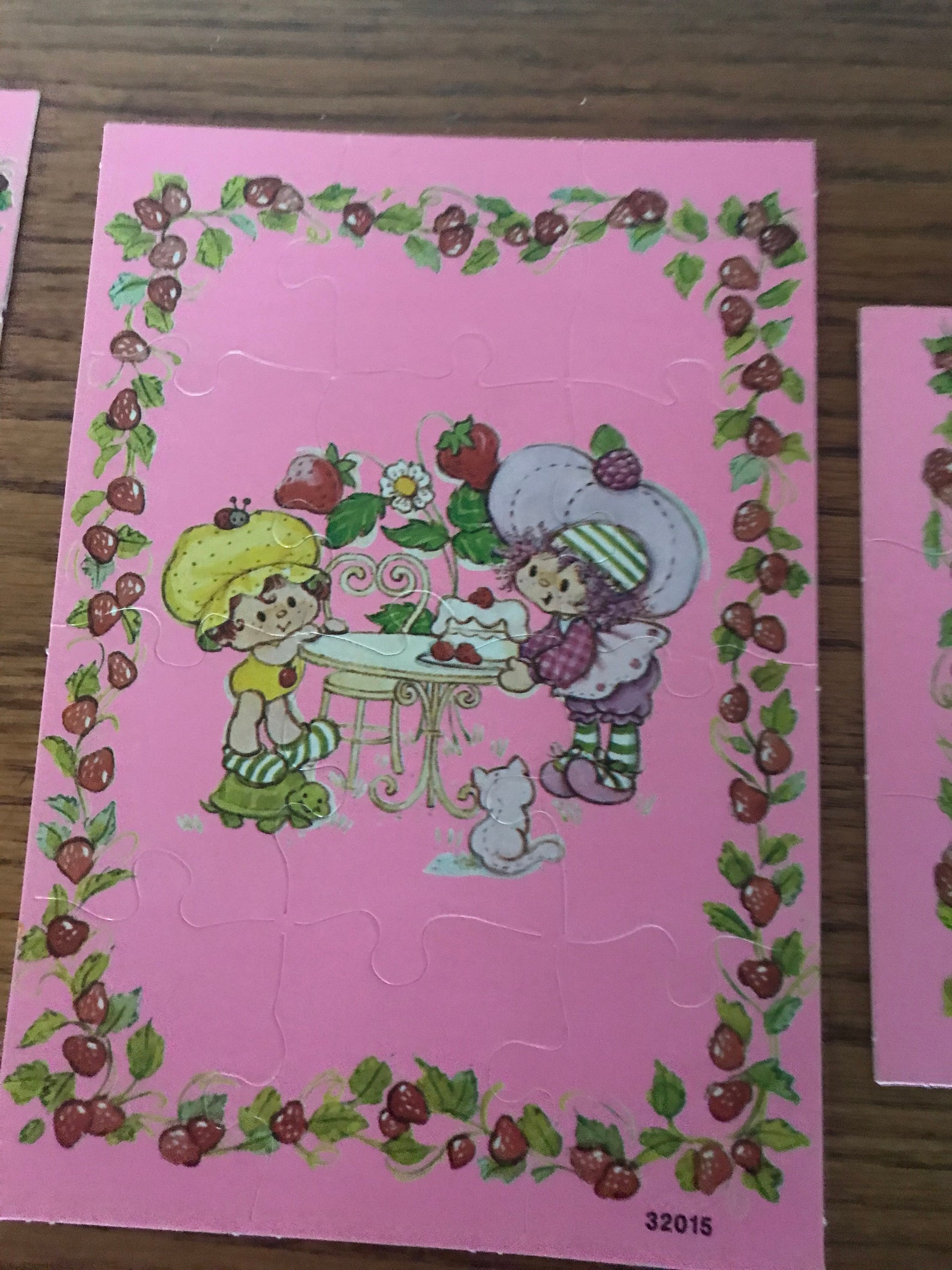 Strawberry Shortcake Cardboard Puzzles Set of Six - Etsy