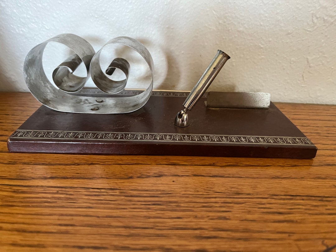 Mid Century Modern Letter/mail Memo Rack With Pen Holder Vintage 1950’s ...