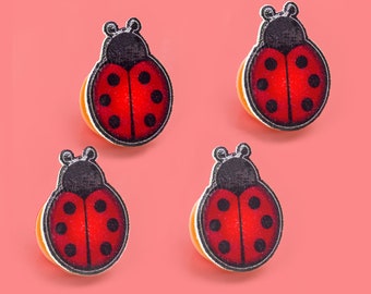 Lady bug pin | Etsy