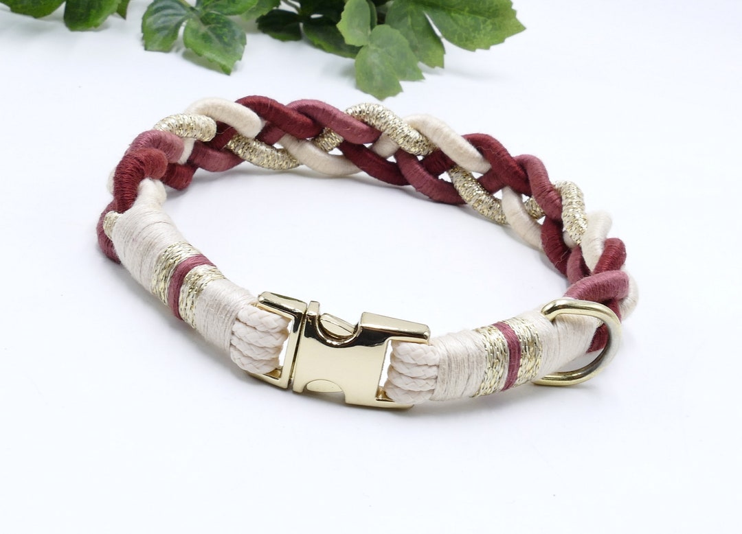 Unique Braided Collar for Dogs and Cats Handmade to Order - Etsy UK